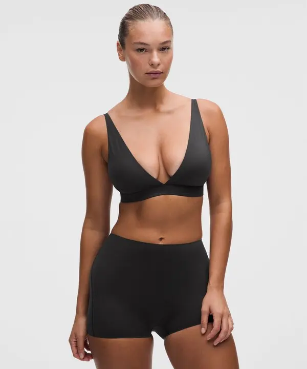 Lululemon Wundermost Ultra-soft Nulu Triangle Bralette - Black