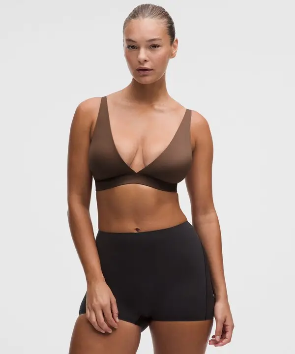 Lululemon Wundermost Ultra-soft Nulu Triangle Bralette - Java