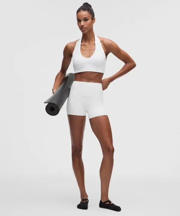 Lululemon Focuser Halter Bra - White