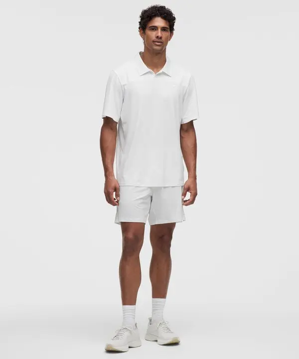 Lululemon Mesh Pique Tennis Polo Shirt - White