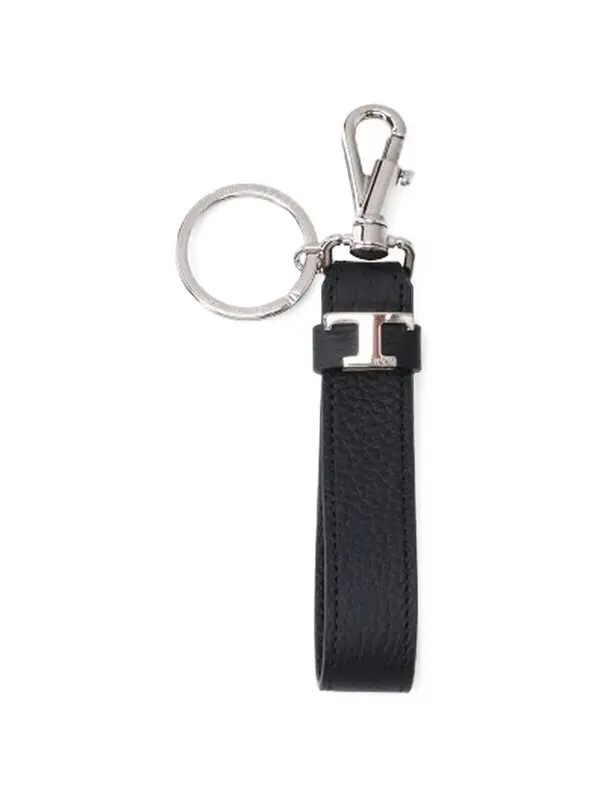 TOD`S Leather Lettering Keychain