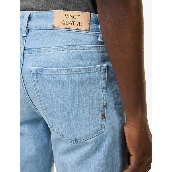 VINGT QUATRE Mid-rise Straight-leg Denim Jeans