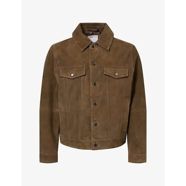 PERCIVAL Western Flap-pocket Leather Jacket
