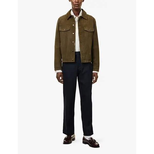 PERCIVAL Western Flap-pocket Leather Jacket