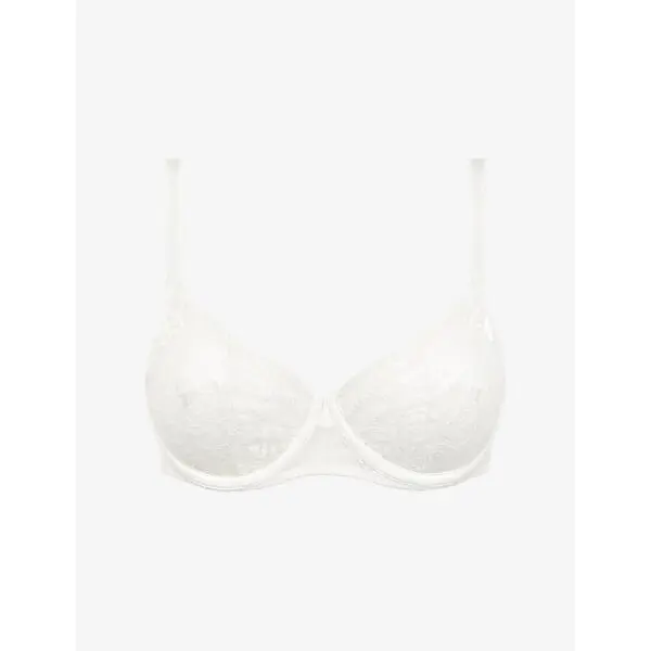 Chantelle Pulp Crush Unlined Demi Lace Bra - Milk