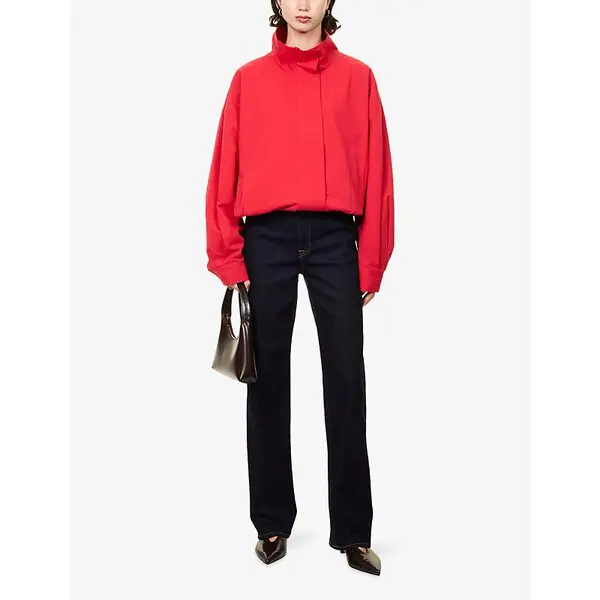 Good American Good True Straight-leg Stretch-denim Jeans