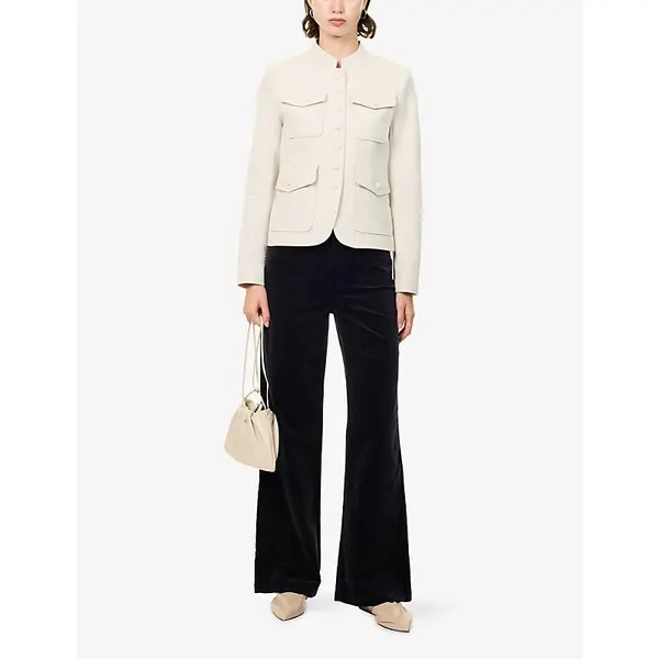 Paige Anessa Corduroy Cotton-stretch Trousers