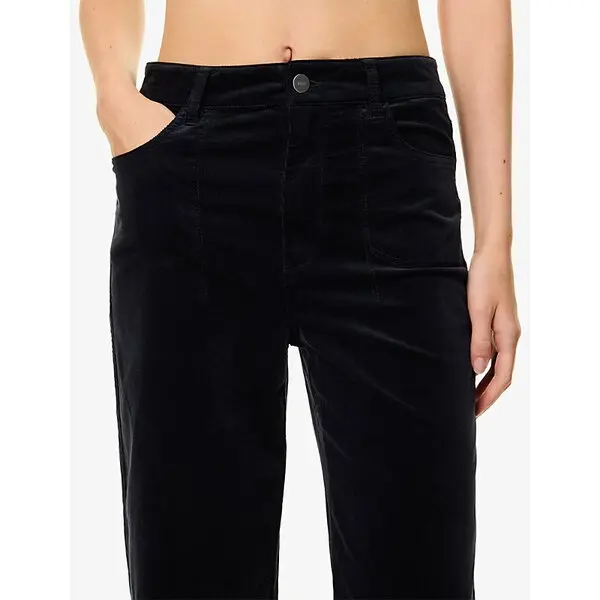 Paige Anessa Corduroy Cotton-stretch Trousers