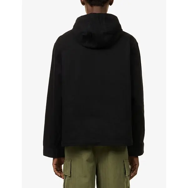 PALMES Hooded Herringbone Cotton Jacket