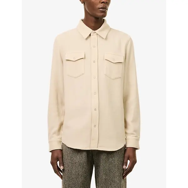 GODS TRUE CASHMERE Gemstone-embellished Cashmere Shirt