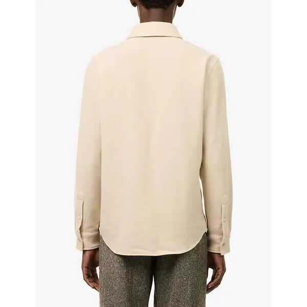 GODS TRUE CASHMERE Gemstone-embellished Cashmere Shirt