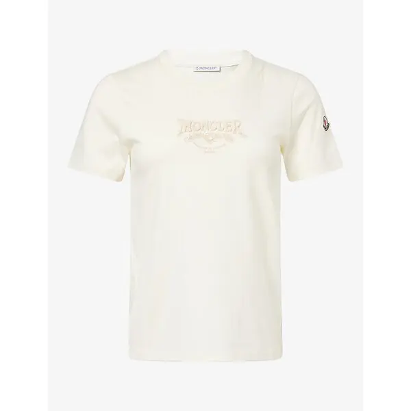 Moncler Logo-patch Embellished Cotton T-shirt