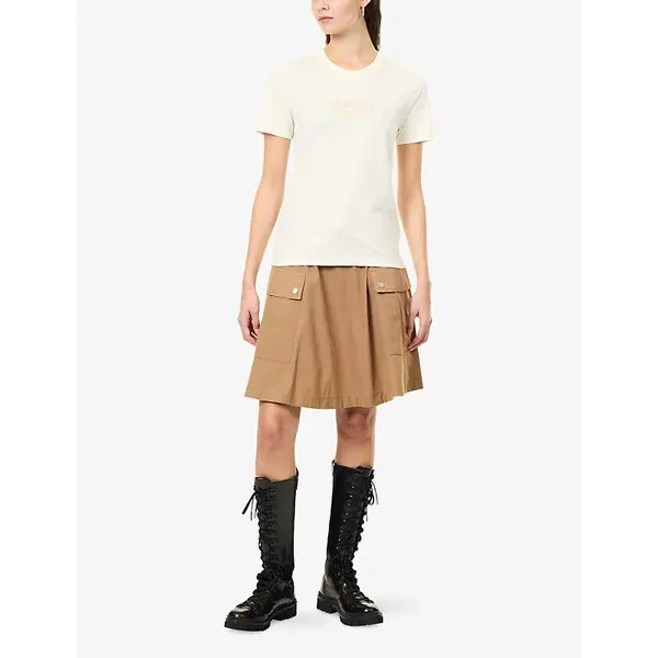 Moncler Logo-patch Embellished Cotton T-shirt