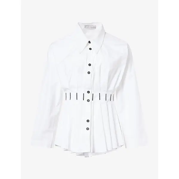 Palmer//harding Escen Pleated Cotton Shirt