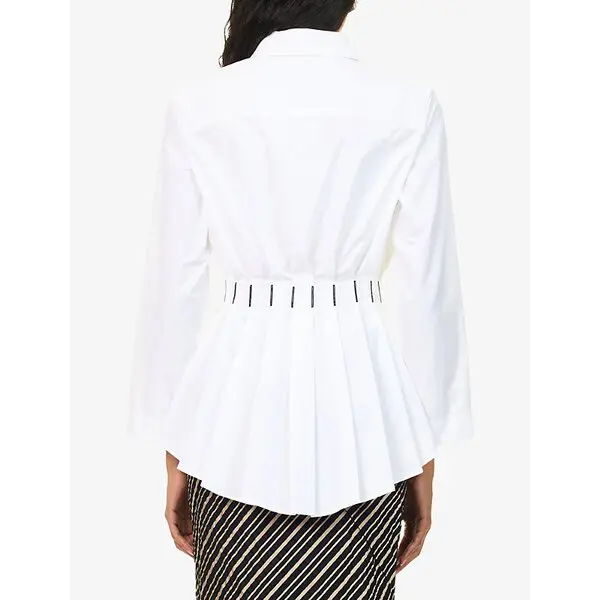 Palmer//harding Escen Pleated Cotton Shirt