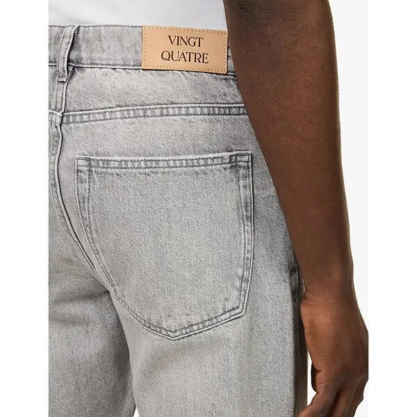 VINGT QUATRE Mid-rise Straight-leg Denim Jeans