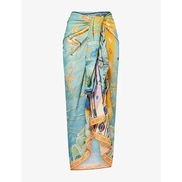 Agua Bendita Marine Solstice Pareo Sarong - Multicolor