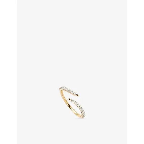MISSOMA Fine Open Claw 9ct And 0.31ct Diamond Ring