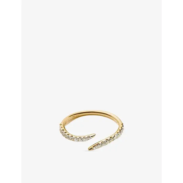 MISSOMA Fine Open Claw 9ct And 0.31ct Diamond Ring