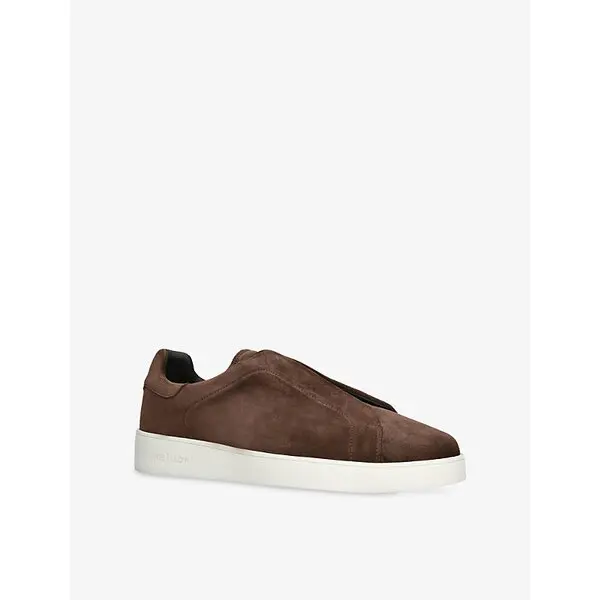 JUDE LLOW Luca Suede Slip-on Trainers