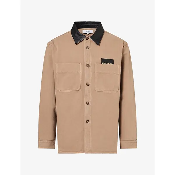 PALMES Patch-pocket Logo Cotton Jacket