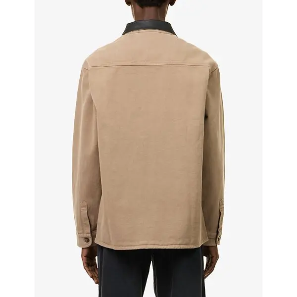 PALMES Patch-pocket Logo Cotton Jacket