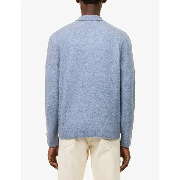 PERCIVAL Archive Ribbed-trim Wool-blend Cardigan
