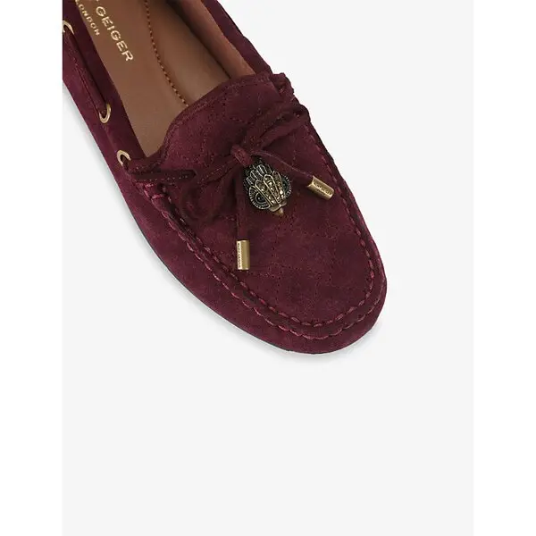 Kurt Geiger Eagle Suede Moccasin Loafers