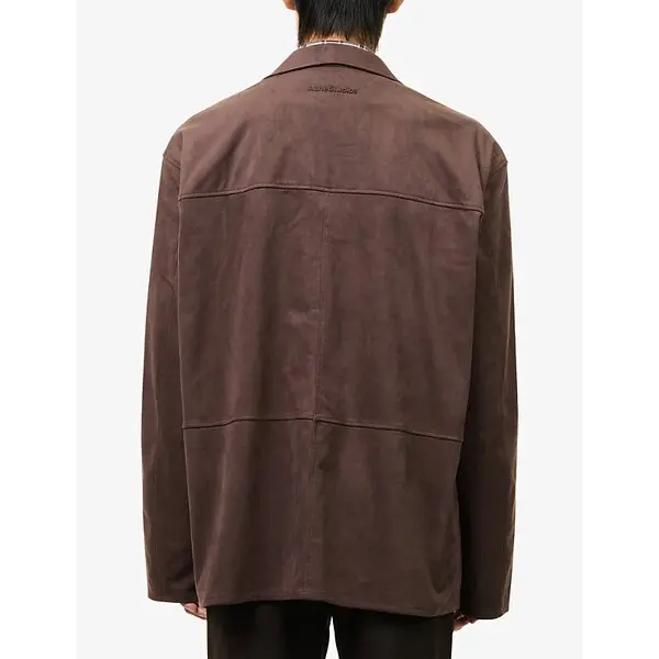 Acne Studios Socho Patch-pocket Faux-suede Shirt