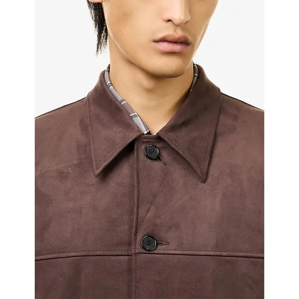 Acne Studios Socho Patch-pocket Faux-suede Shirt