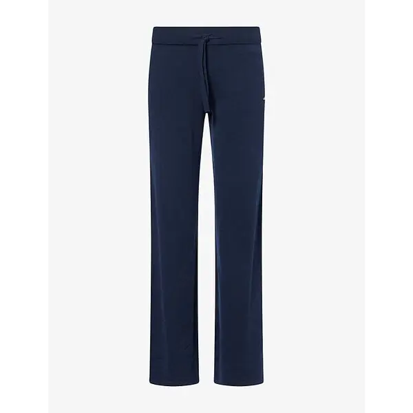 ADANOLA Straight-leg Knitted Trousers - Navy