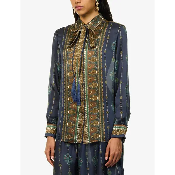 Zimmermann Ascent Scarf Silk Shirt