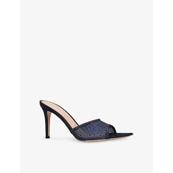 GIANVITO ROSSI Rania 85 Suede Mules