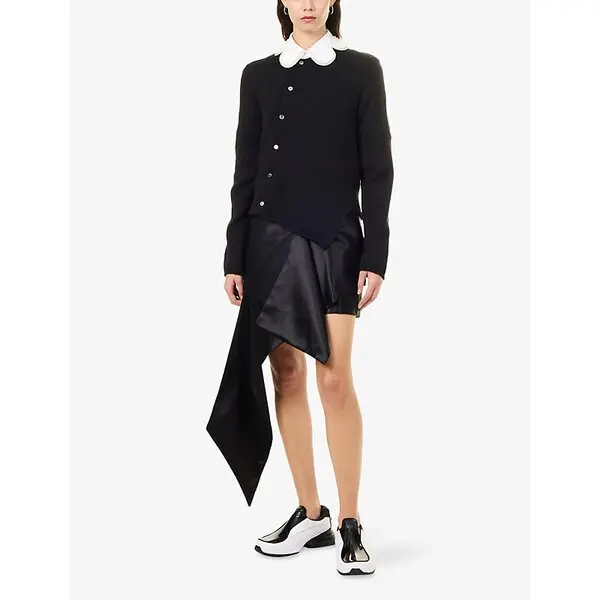 Comme Des Garçons Asymmetric Knit Cardigan