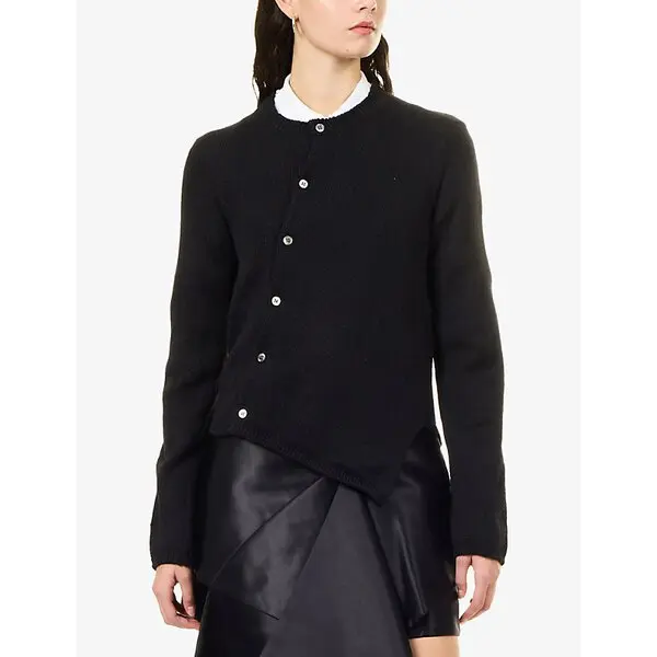 Comme Des Garçons Asymmetric Knit Cardigan