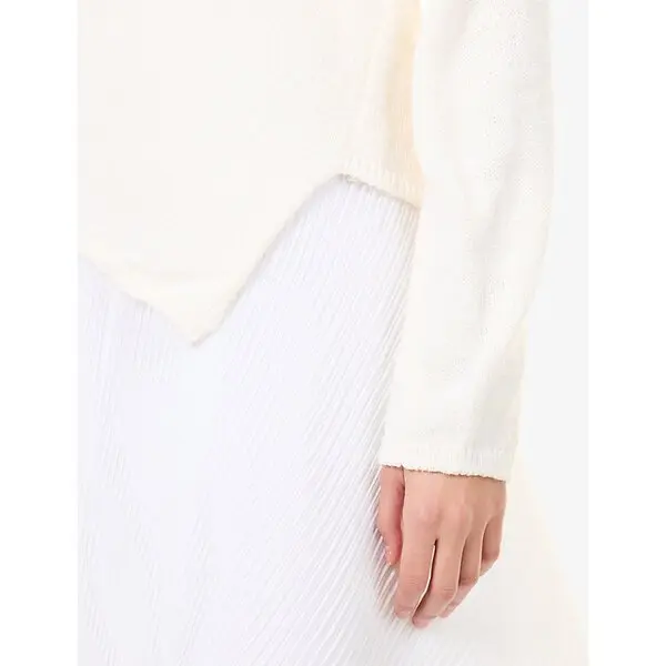 Comme Des Garçons Round-neck Asymmetric Knit Jumper