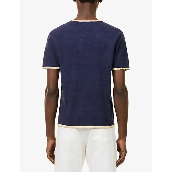 NOBL Jacian Contrast-trim Knit T-shirt