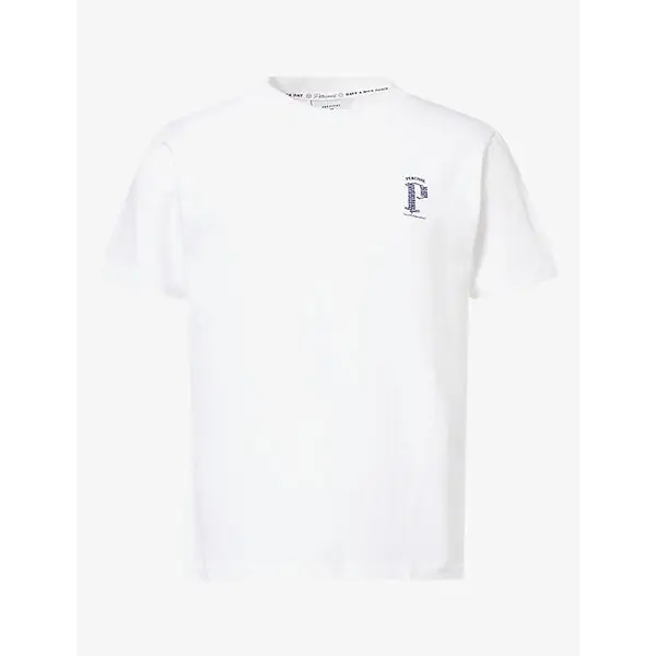 PERCIVAL Cyril Embroidered-logo Cotton T-shirt - White
