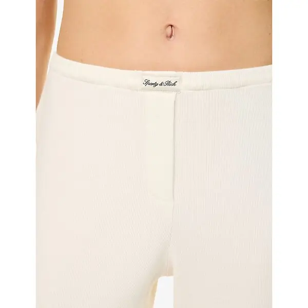 Sporty & Rich Ribbed Jersey Trousers