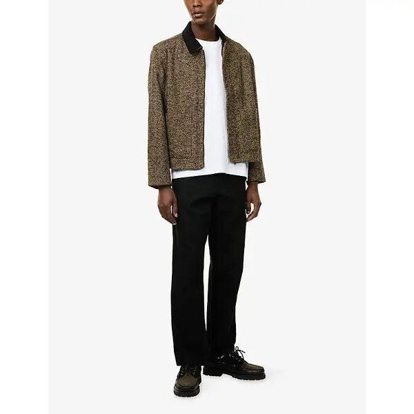 PERCIVAL Boxy Herringbone Woven Jacket Xxl