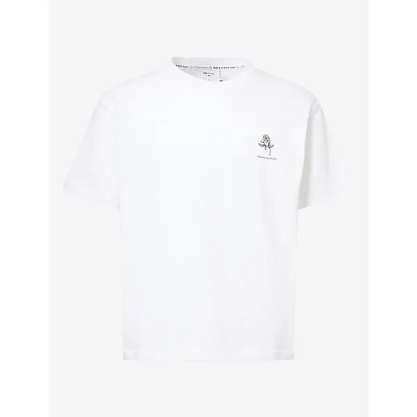 PERCIVAL Earl Print Cotton T-shirt - White