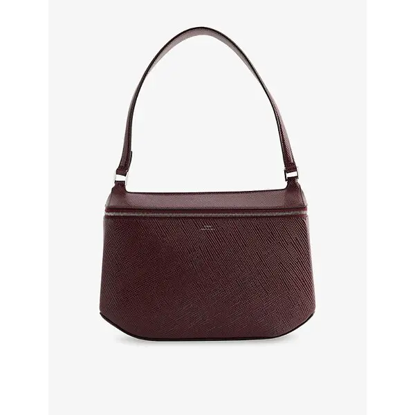TOTEME Clip Leather Shoulder Bag - Cherry