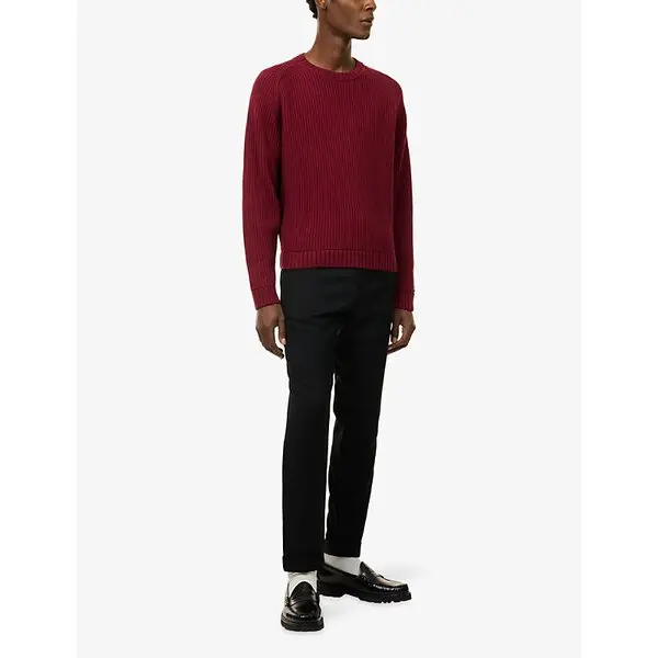 PERCIVAL Fisherman Ribbed Cotton Jumper