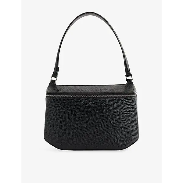 TOTEME Clip Leather Shoulder Bag - Black