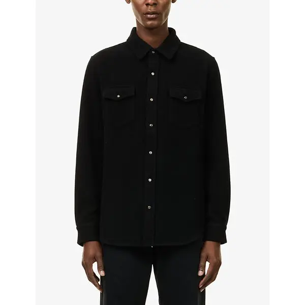 GODS TRUE CASHMERE Gemstone-embellished Cashmere Shirt