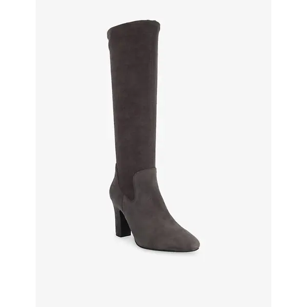 DUNE Simple Stretch Suede Knee-high Boots