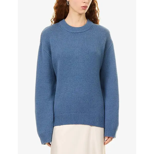 Rails Helly Round-neck Wool, Cotton And Cashmere Jumper