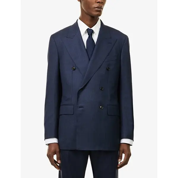 UMIT BENAN Pietro Double-breasted Wool Blazer