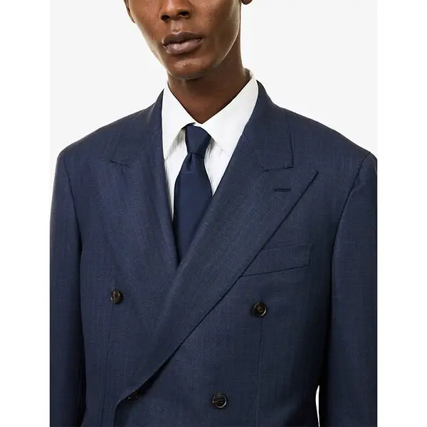 UMIT BENAN Pietro Double-breasted Wool Blazer