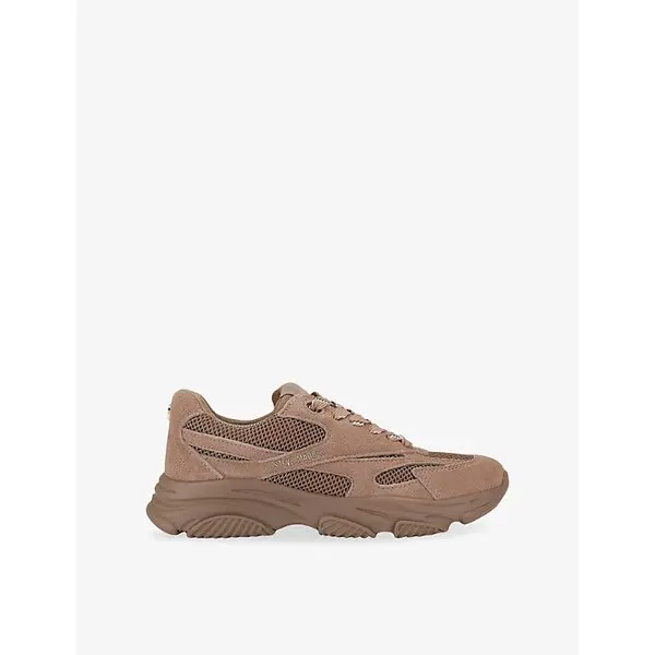 Steve Madden Front Row Suede Trainers - Mid Brown